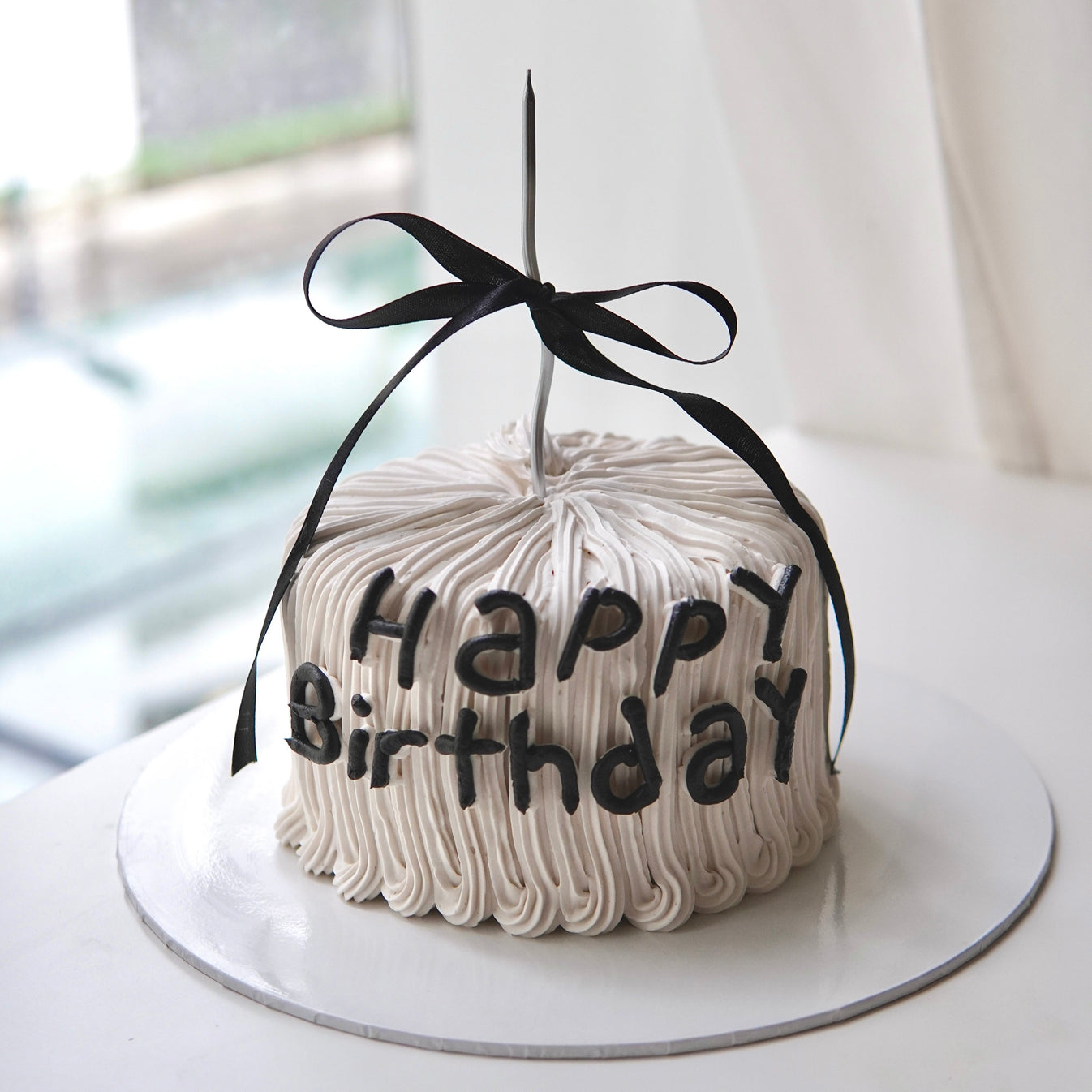 Minimalist HBD Wording Design Customise Cake – Joyous Bake